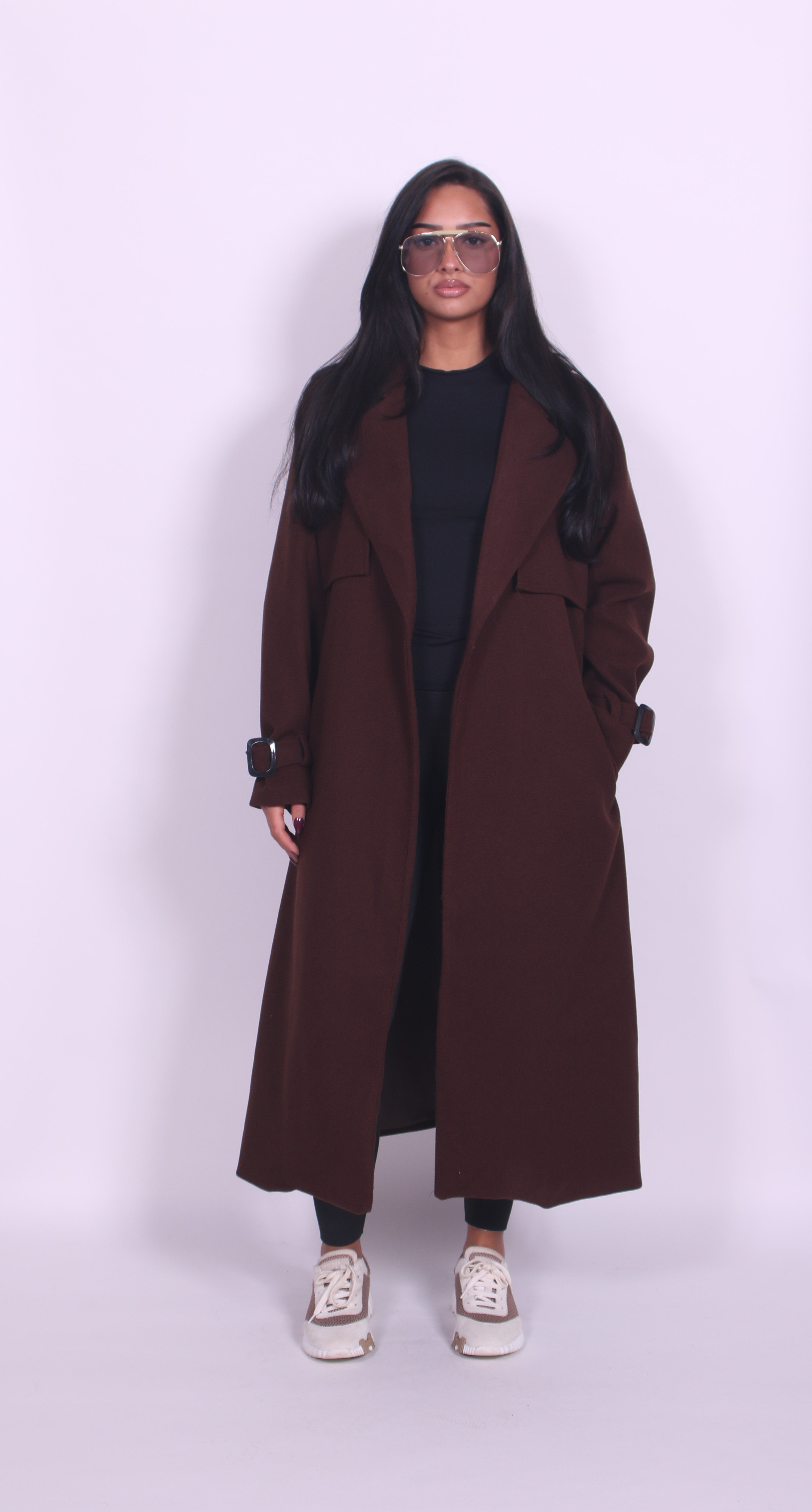 Winter trench Choco – Cantik Clothing