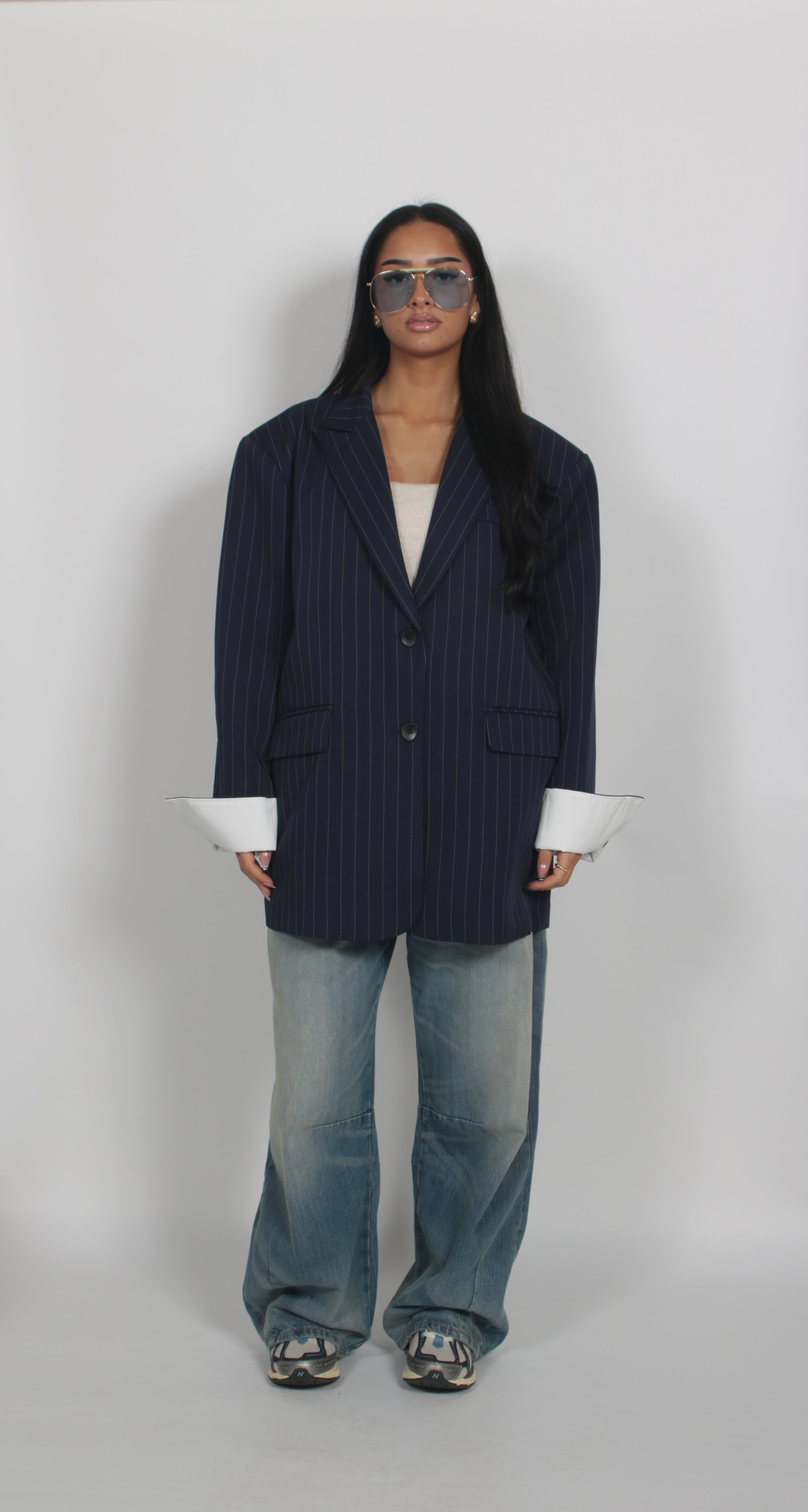Beau blazer Marine (PRE ORDER) – Cantik Clothing